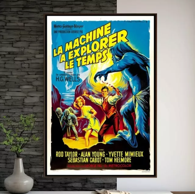 The Time Machine Movie Poster, High Quality Print, Movie Art, Wall ...