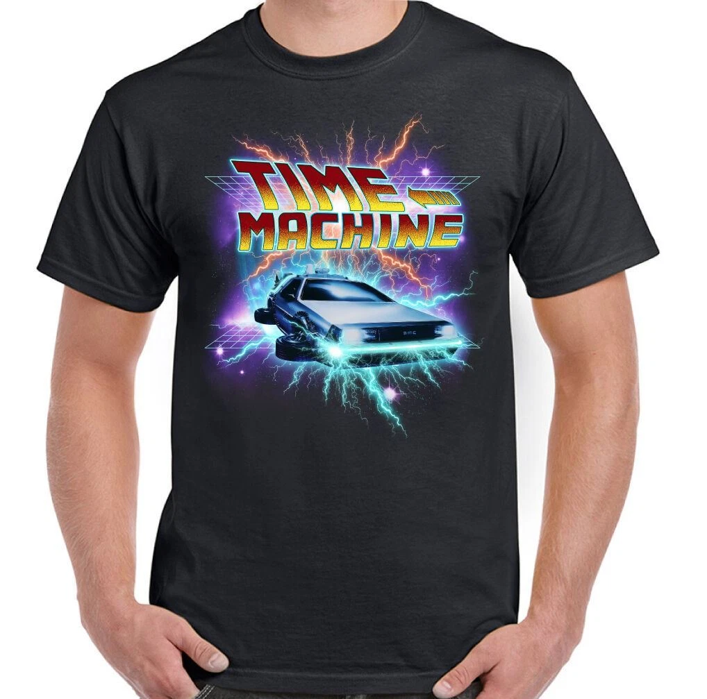 Time Machine Retro Sci Fi Car Inspired Humor Unisex T-Shirt, up to size ...