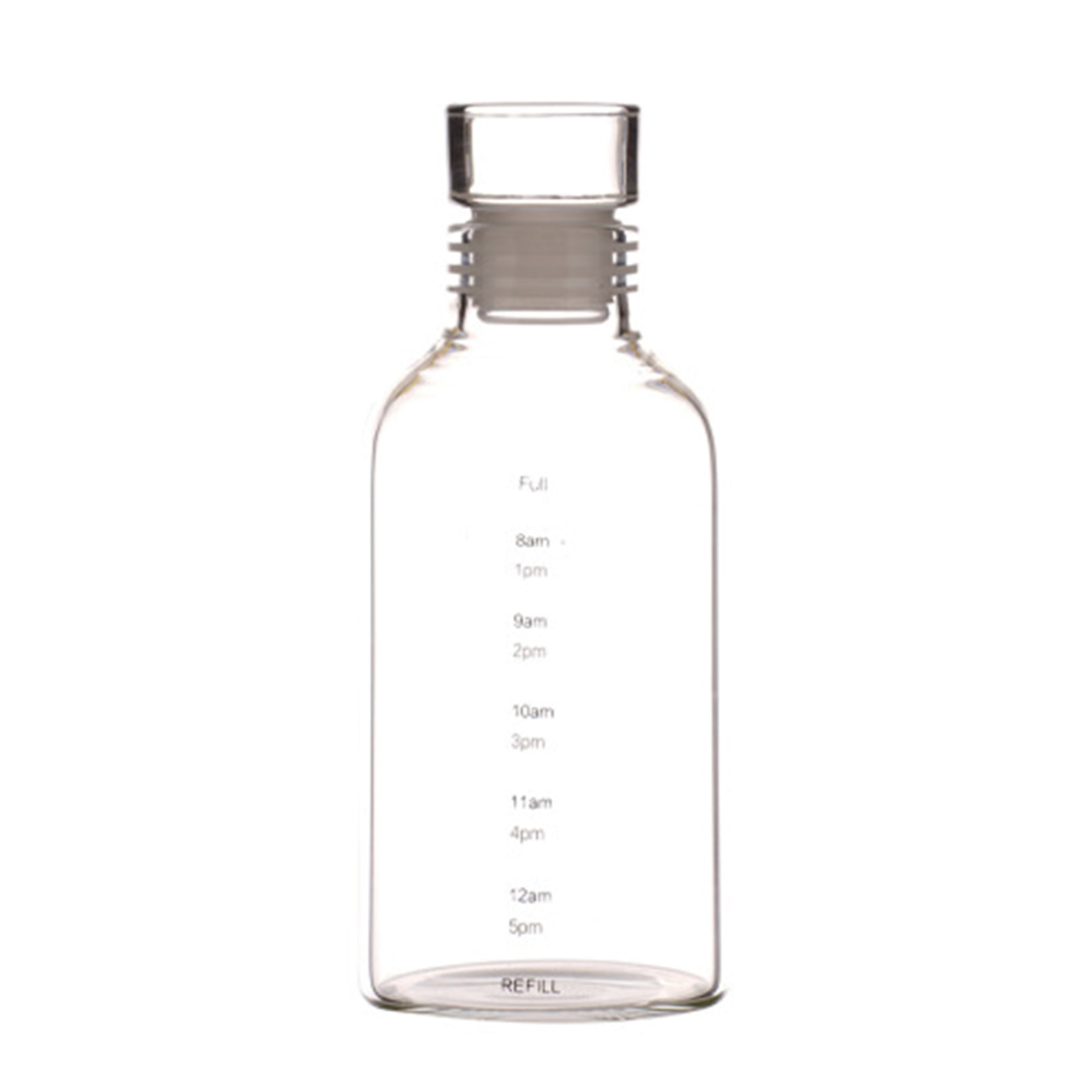 Time Marked Glass Cup For Daily Hydrations Sturdy Glass Cup With Time ...
