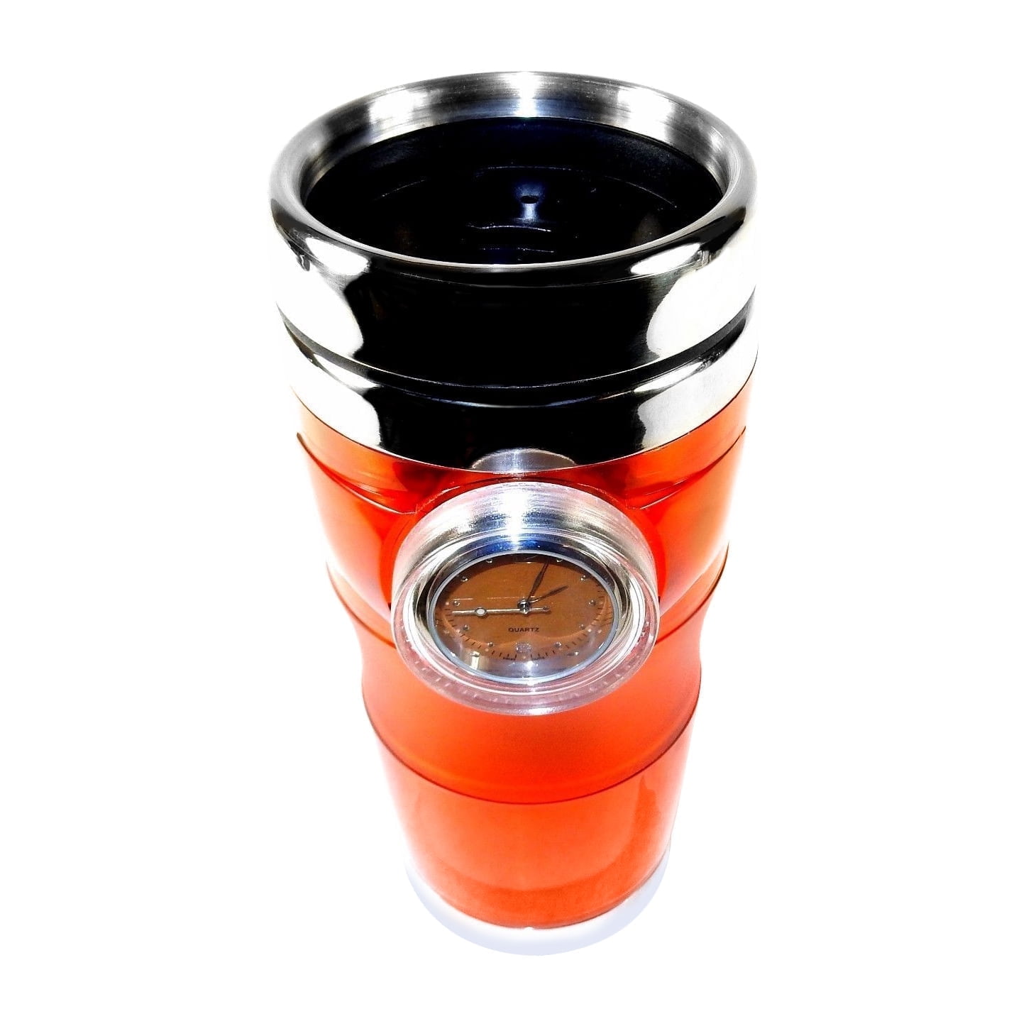 Time Mug Travel Cup with Built-in Watch, 16 Ounces - Dishwasher Safe ...
