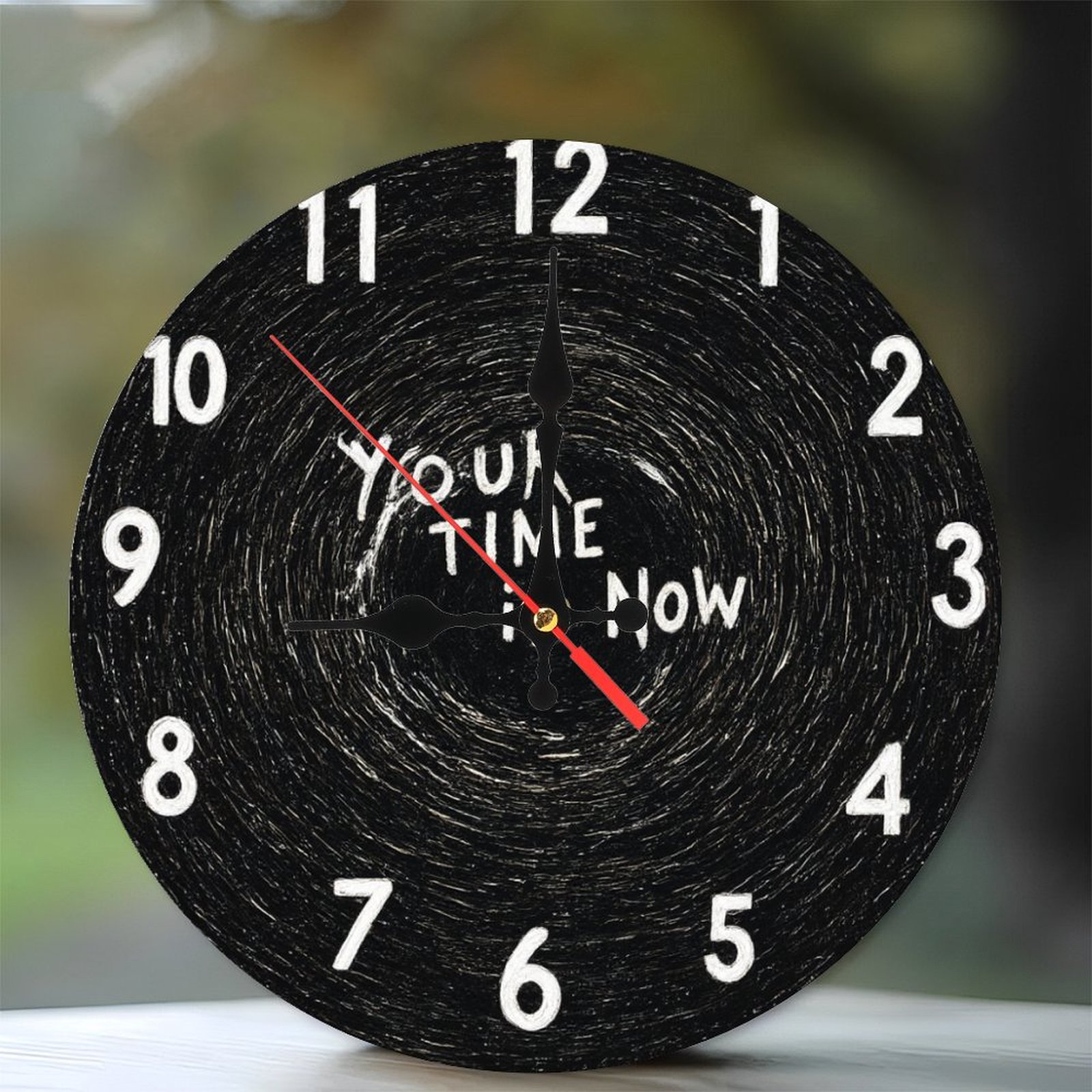 Your Time Is Now Motivational Wall Clock Home Decor 10-Inch Silent ...