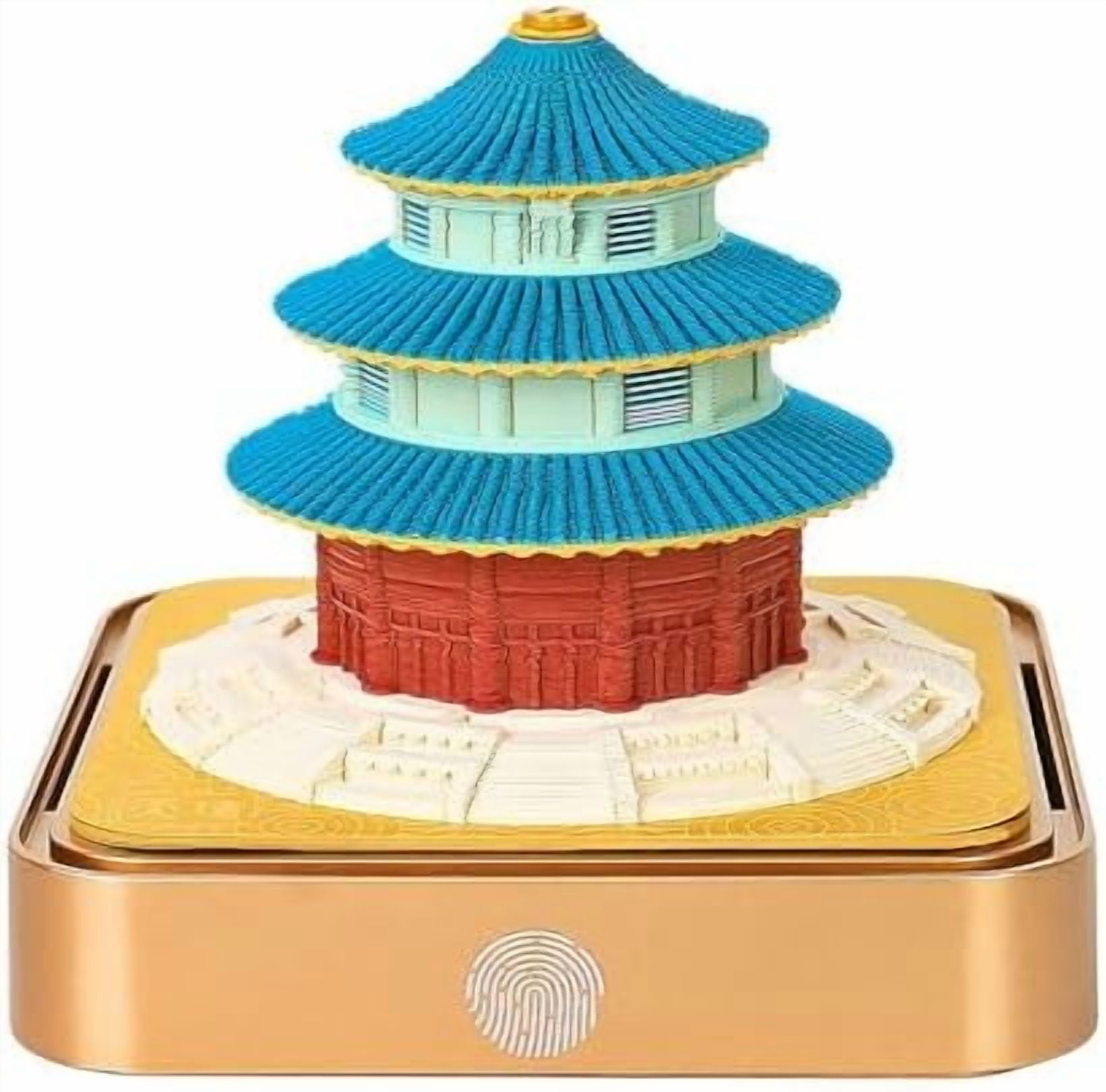 Time Piece Calendar 2025 Memo Pad Desk Calendar with Light 3D Memo Pads Paper Art Calendar DIY ...