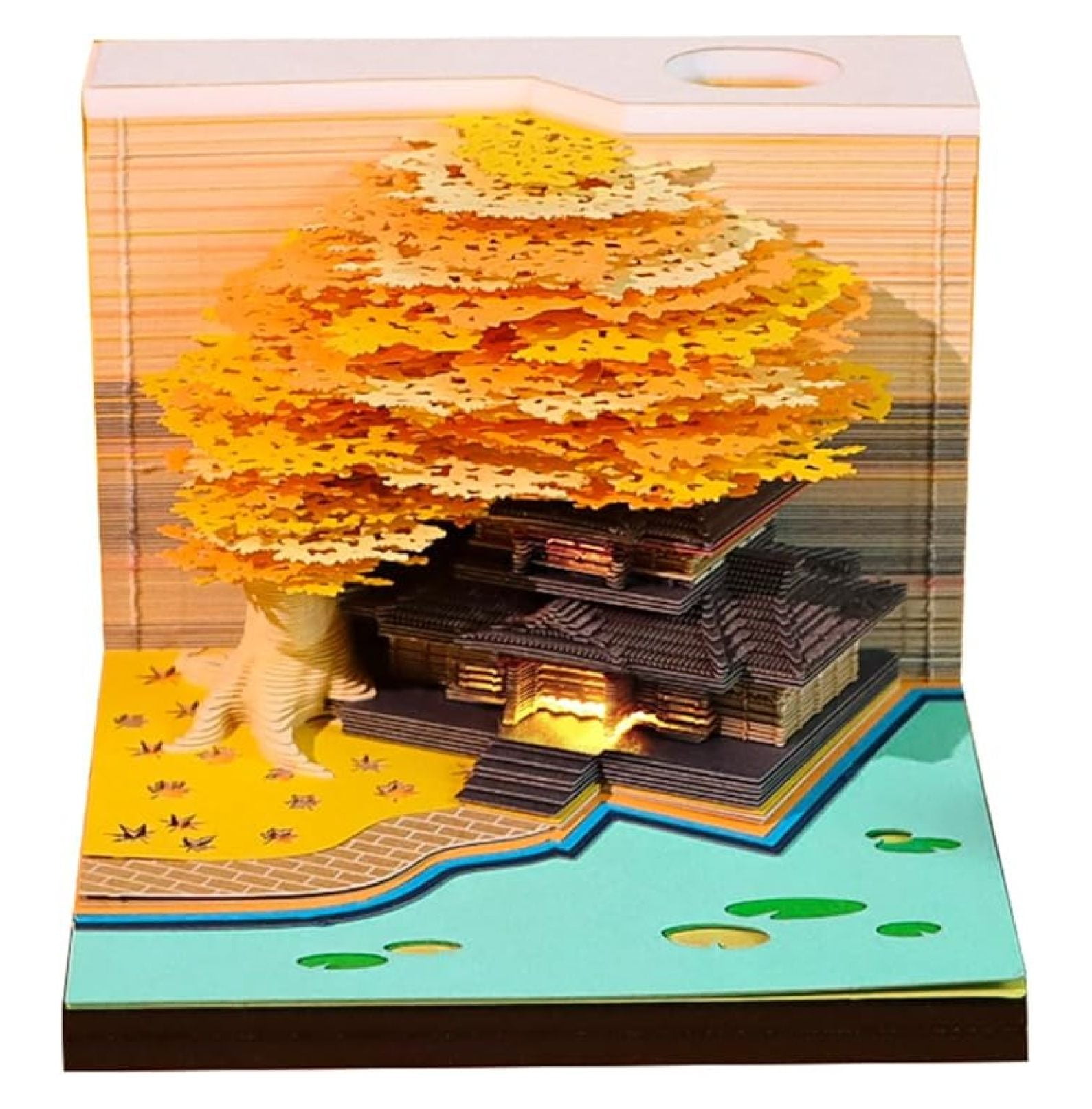 Time Piece Calendar 2026, 3D Art Calendar Memo Pad Creative 3D Desk ...