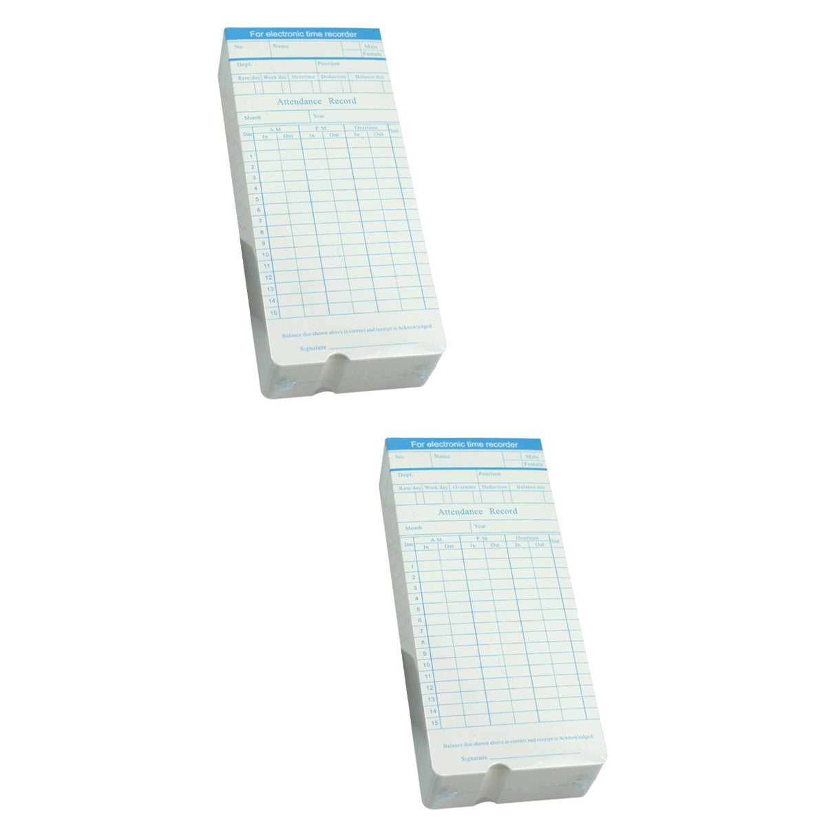 Time Record Paper Auto Aligning Clocks 200 Sheets Attendance Card ...