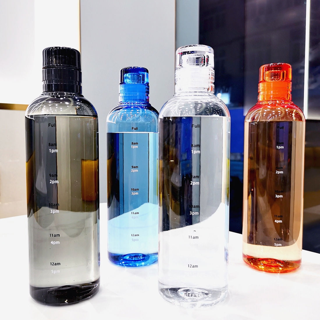 Time Scale Plastic Cup Transparent High Color Value Glass Creative ...