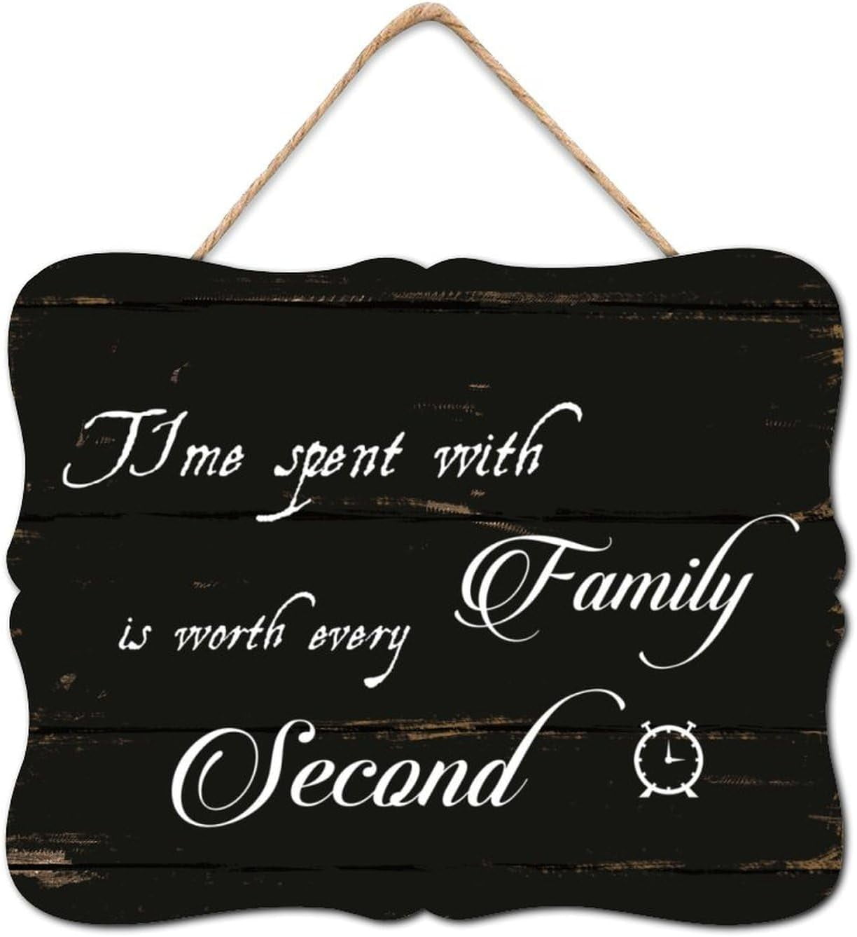 Time Spent with Family Is Worth Every Second Wood Sign Retro Wood ...