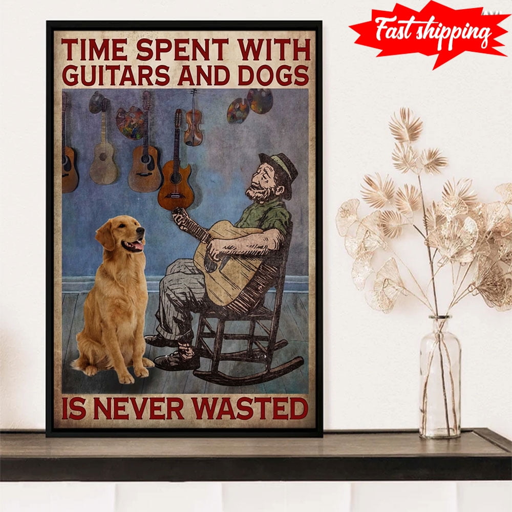 Time Spent With Guitars And Dogs Is Never Wasted Guitars And Golden ...