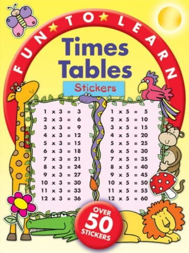 Time Tables Stickers (Fun to Learn) - Walmart.com