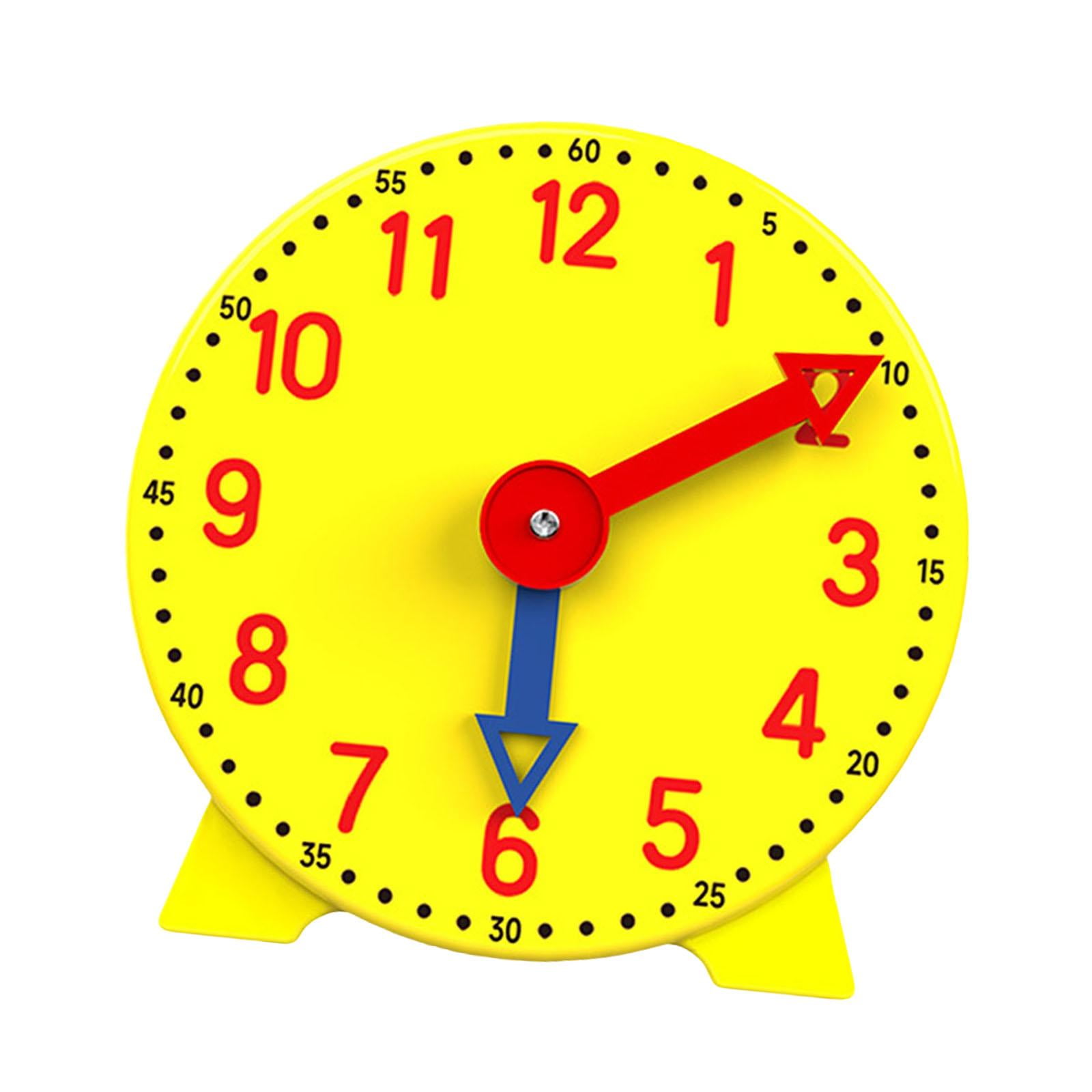 Time Teaching Clock Learning Clock Model Toy with a 10cm Compact Design ...