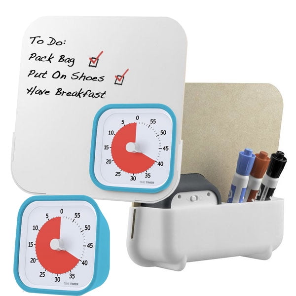 Time Timer MOD + Non-Magnetic Dry-Erase Whiteboard Board, 8" x 8 ...