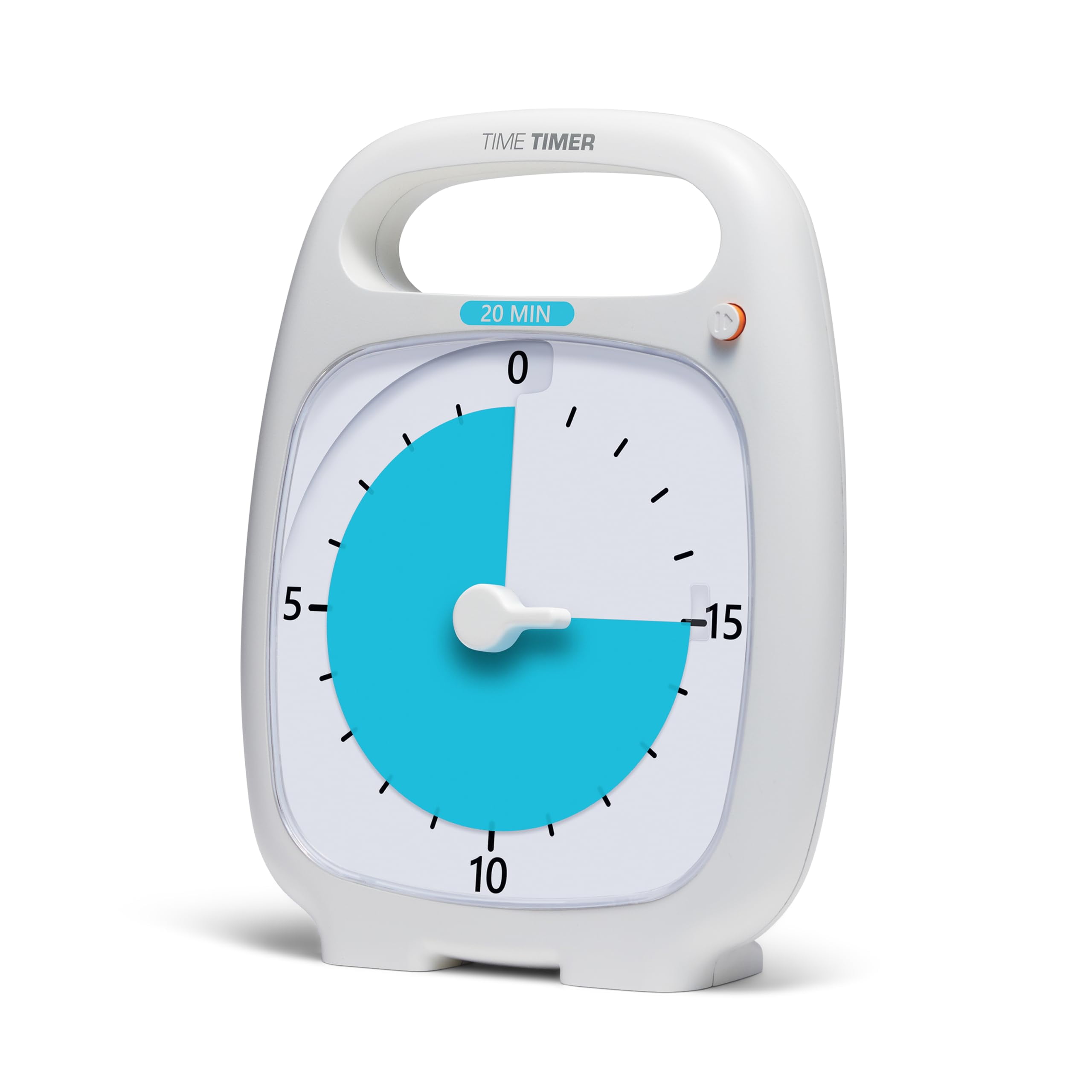 Time Timer PLUS 20 Minute Desk Visual Timer — Countdown Timer with Portable Handle for Classroom ...
