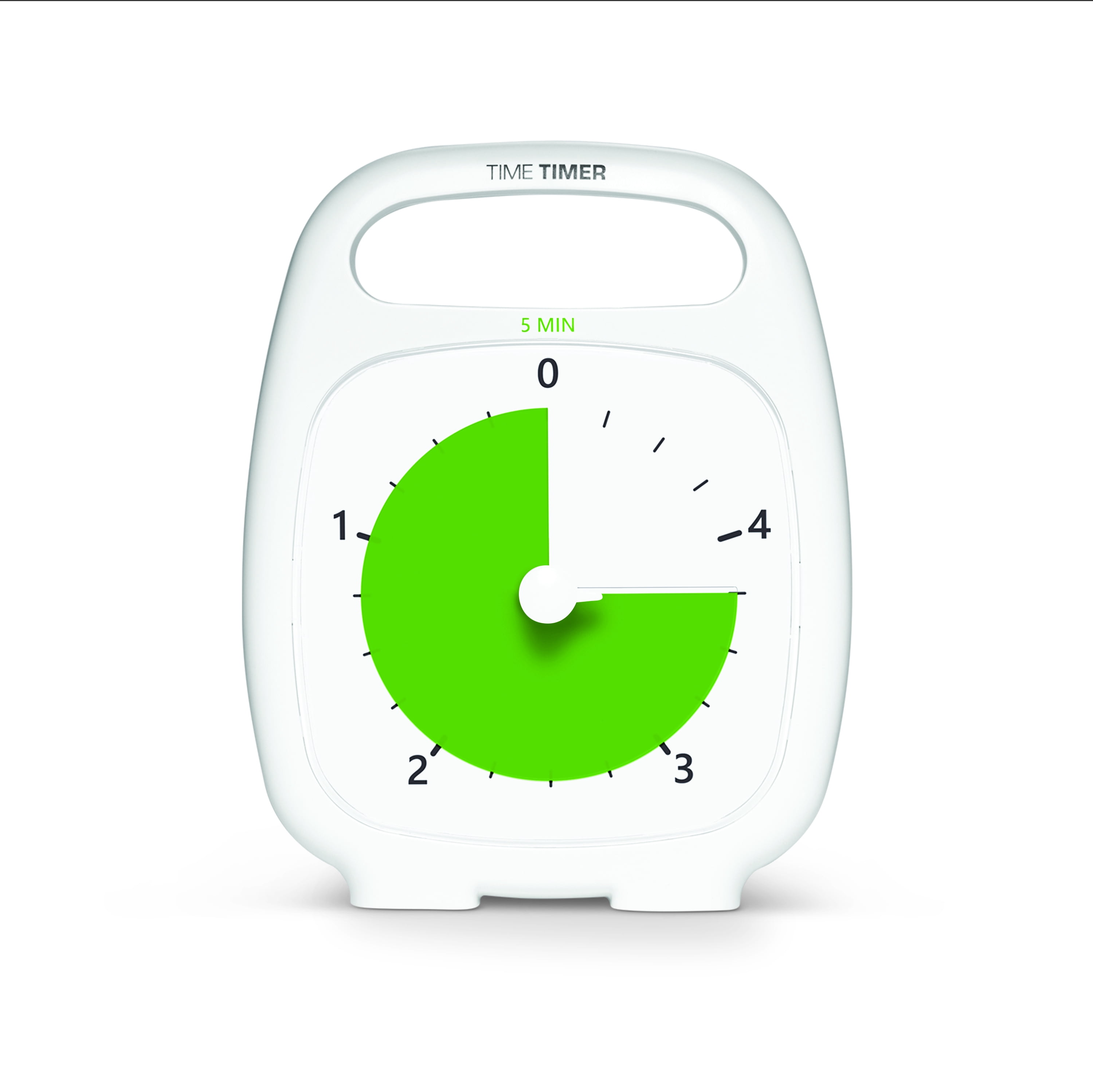 Time Timer PLUS, 5 Minute Visual Timer, White, Ideal for Elapsed Time ...