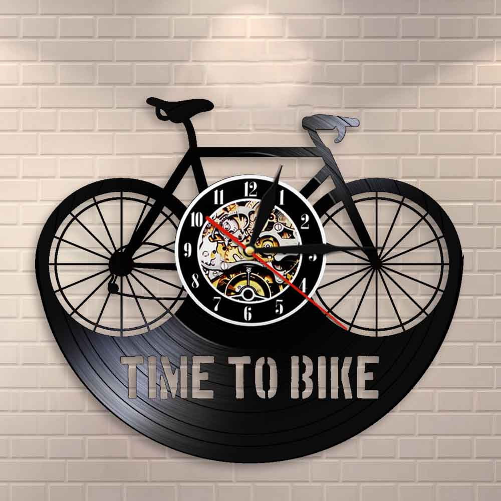 Time To Bike Bikers Inspiration Quote Home Decor Mountain Bike Wall ...