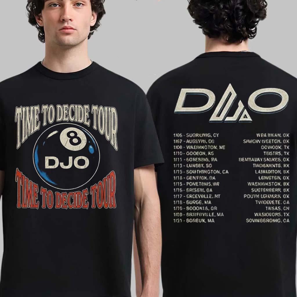 Time To Decide Tour Shirt 2026, Concert DJO Outfit With Back Date Print ...