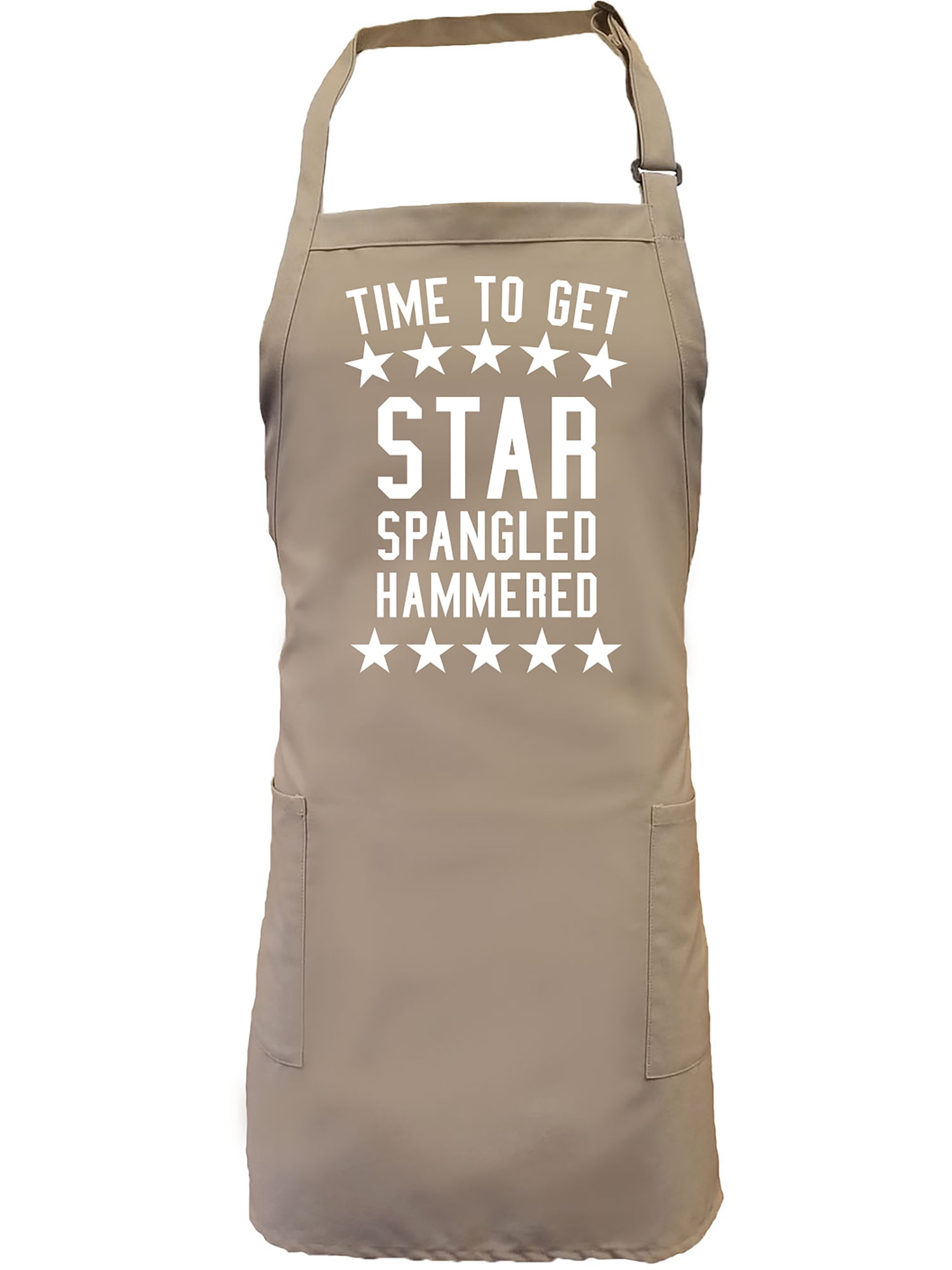 Time To Get Star Spangled Apron with 2 patch pockets - Walmart.com
