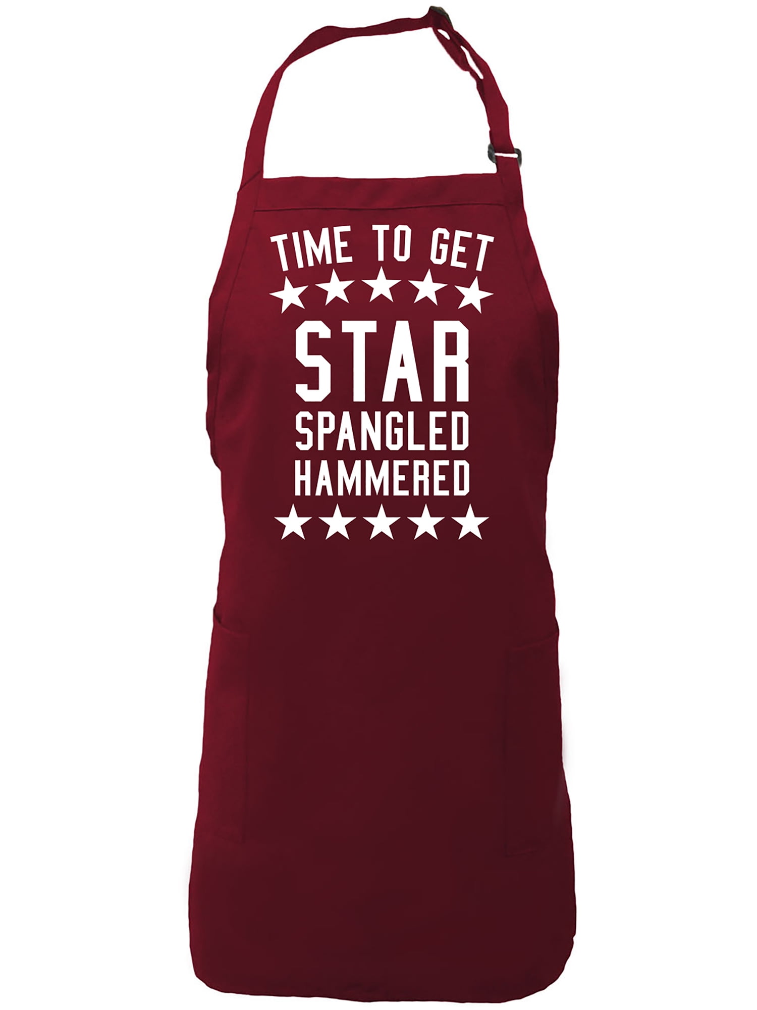 Time To Get Star Spangled Apron with 2 patch pockets - Walmart.com
