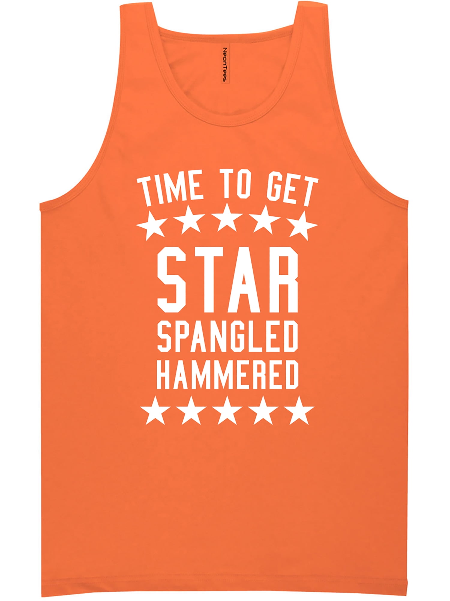 Time To Get Star Spangled Neon Tank Top - Walmart.com