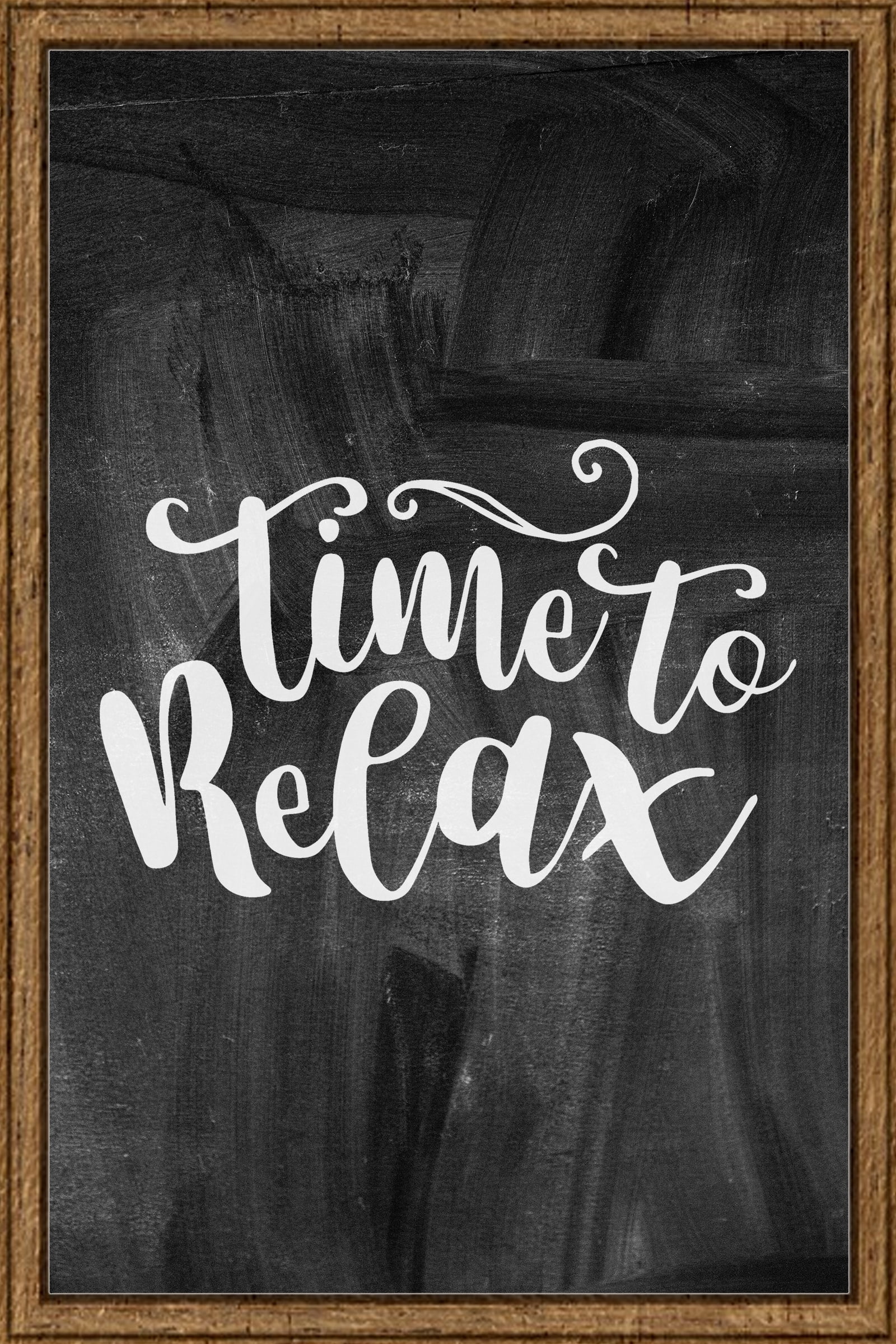 Time To Relax Fun Pretty Font Destress Relaxation Chill Time Tin Sign ...