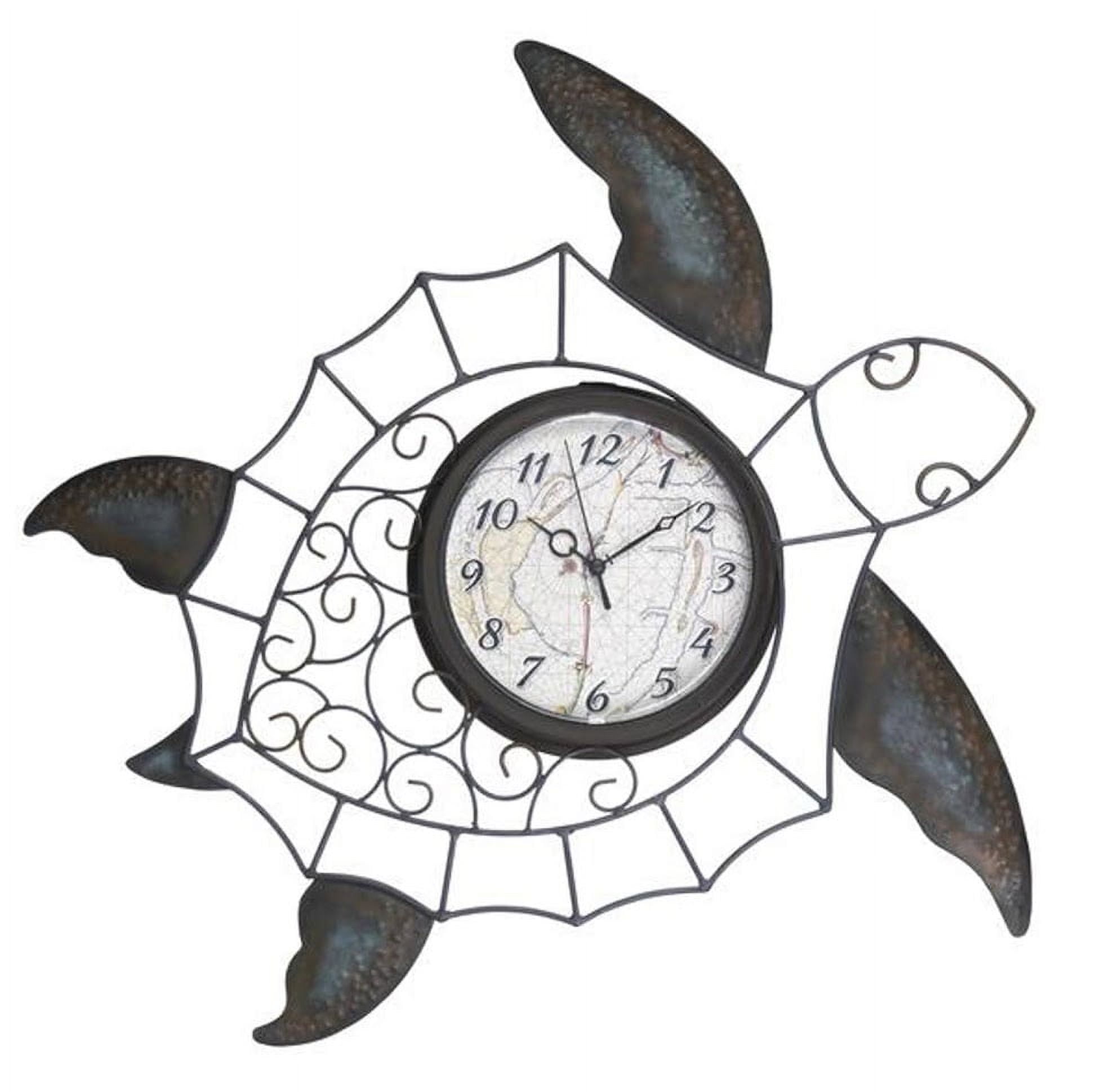 Time To Wine Sea Turtle Wall Clock - By Ganz - Walmart.com