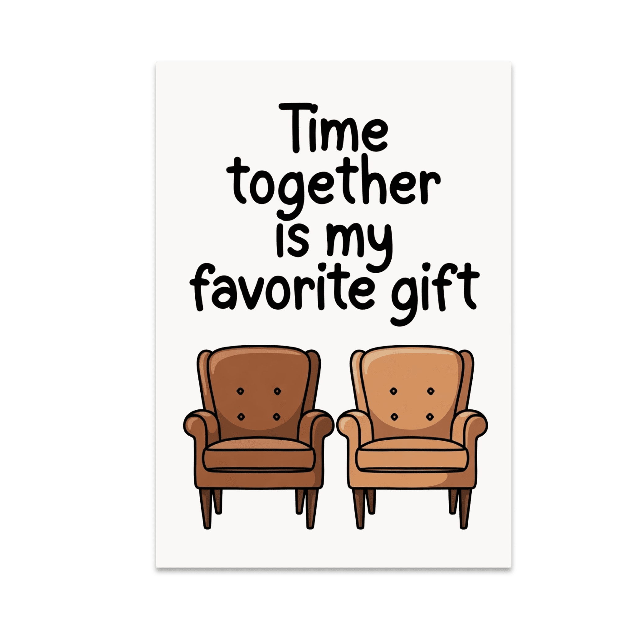 Time Together Is My Favorite Gift - Family Wall Art - 13x19 Poster ...