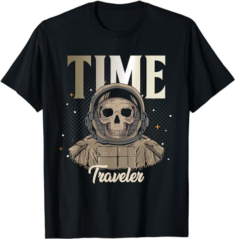 Time Traveler Astronaut Travel Space Ship Rocket Universe T-Shirt ...