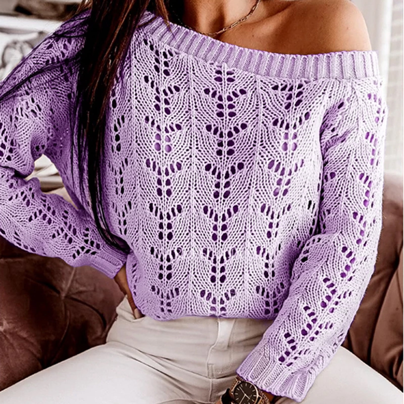 Sexy Purple Sweaters