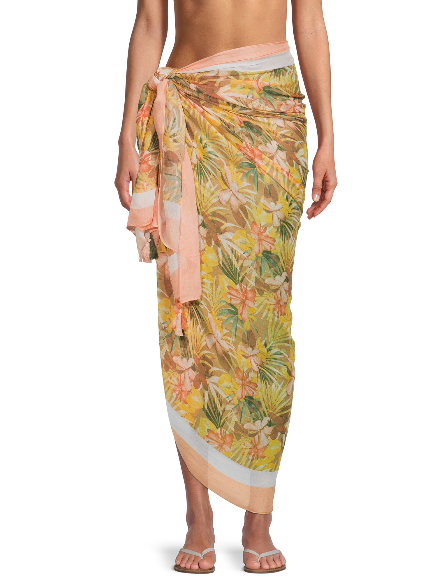 Time & Tru women's Pareo Swimwear Cover-up - Beach Wrap - Walmart.com