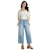 Time & Tru Women's Wide Leg Jean, 26" Inseam, Size Range 2-20 - Walmart.com