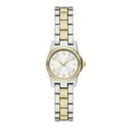 Time and Tru Women's Two Tone Silver Gold Wristwatch with Mini Round ...