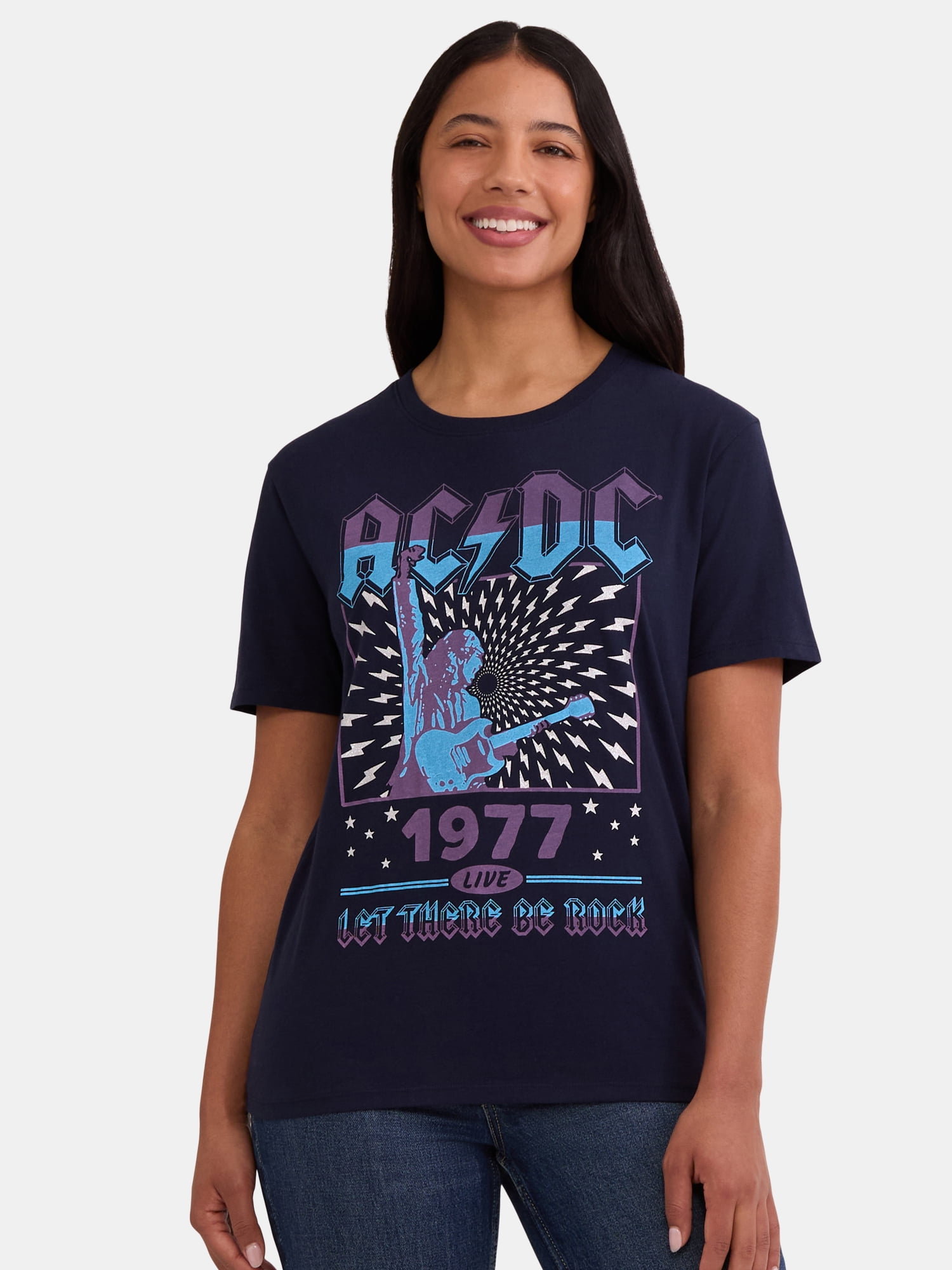 Time and Tru ACDC World Tour Graphic T-Shirt, Sizes S-XXXL - Walmart.com