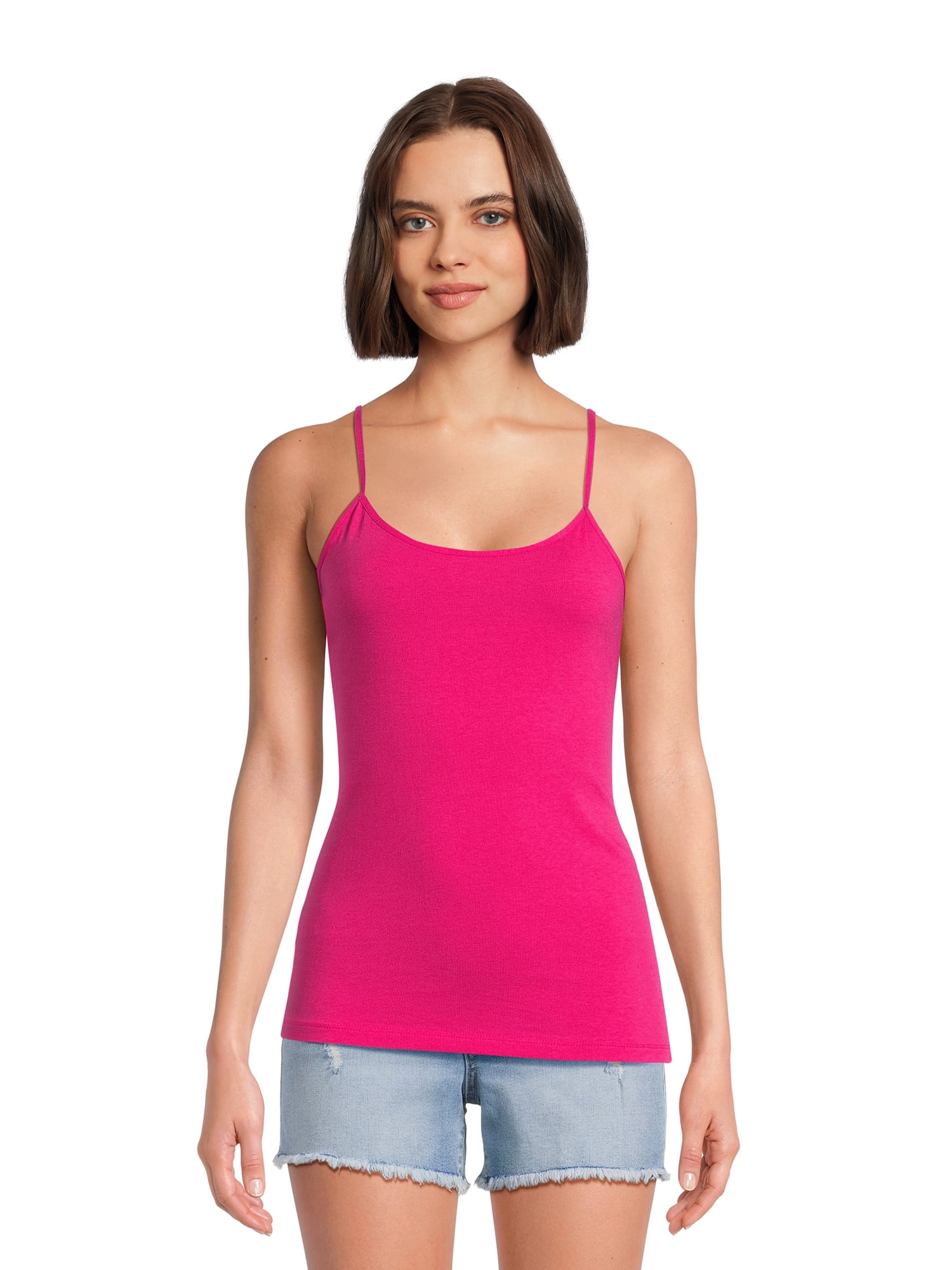Time and Tru Women's Cami with Adjustable Straps, Sizes XS-XXXL ...
