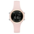 Time and Tru Pink Silicone Digital Watch for Women with Light-Up Black ...