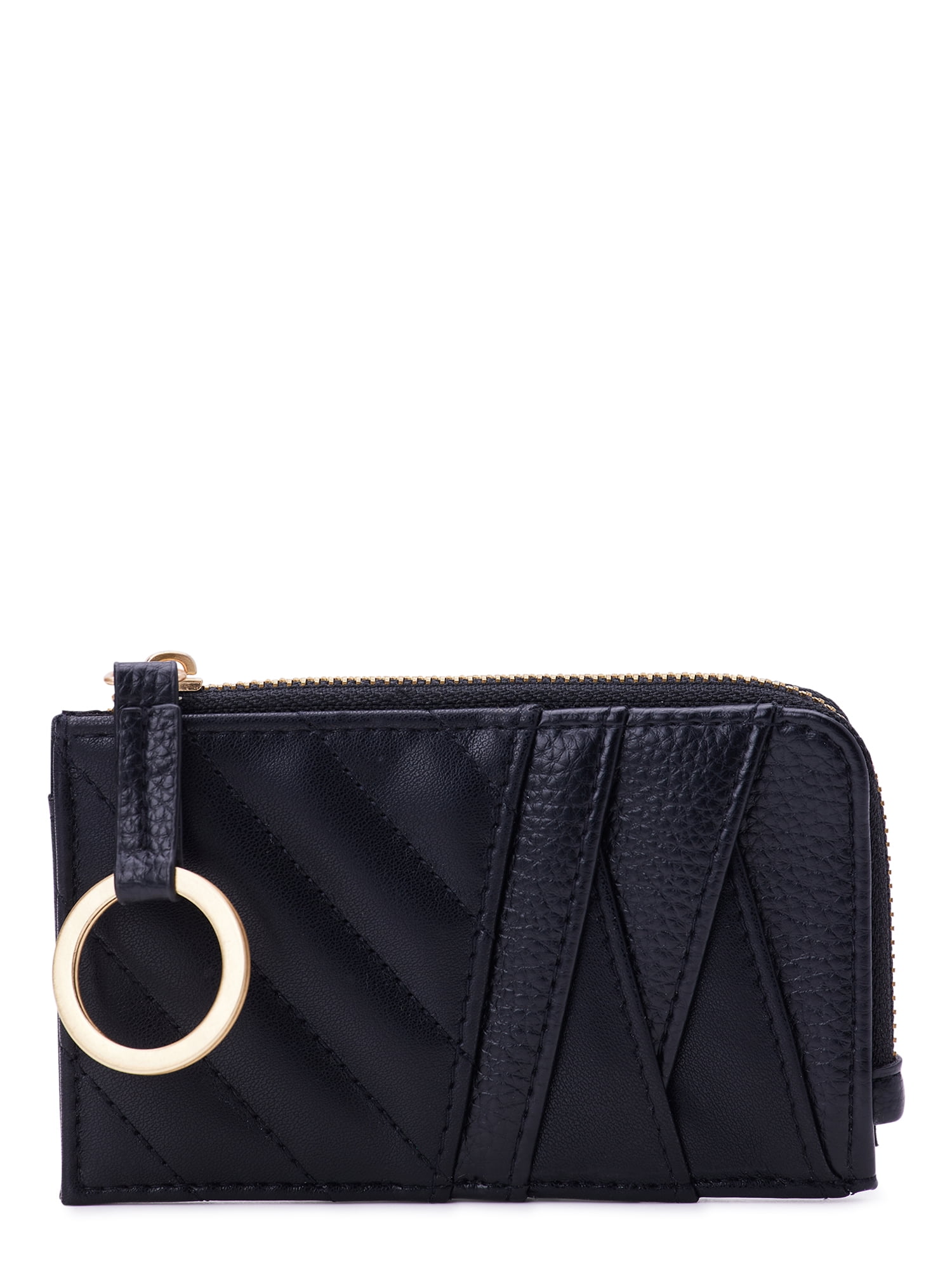 Time and Tru Ari Card Case Women's Classic Card Wallet, Black - Walmart.com