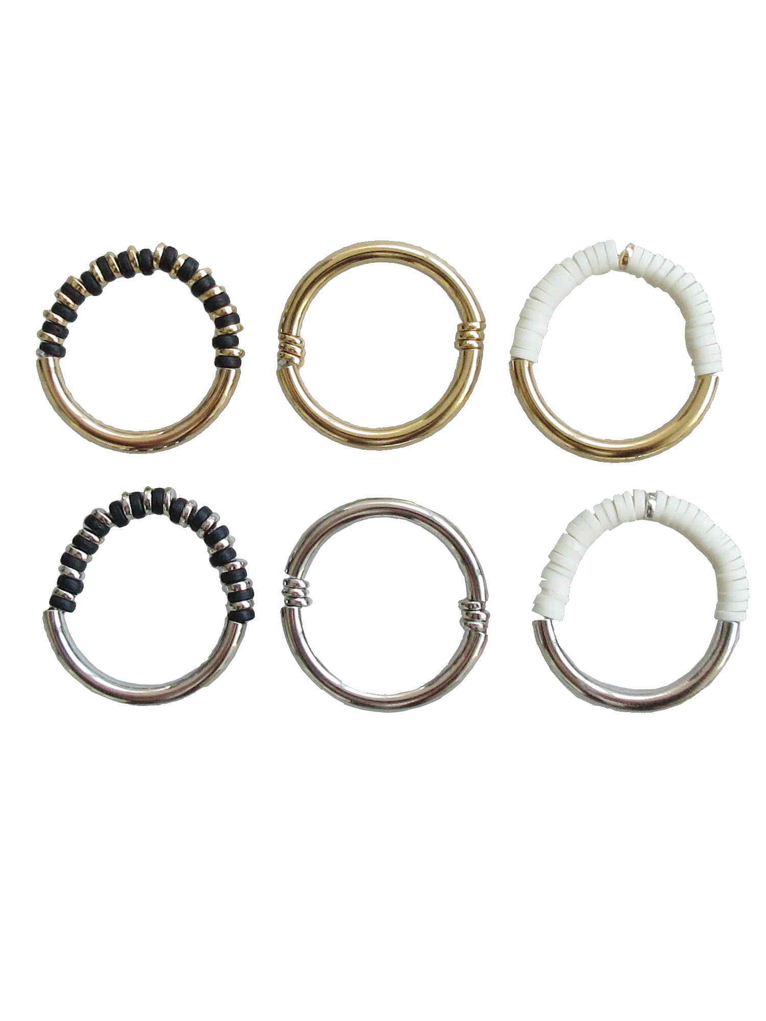 Time and Tru Black/Winter White/ Gold& Silver Brass/Iron/Fimo/Plastic ...