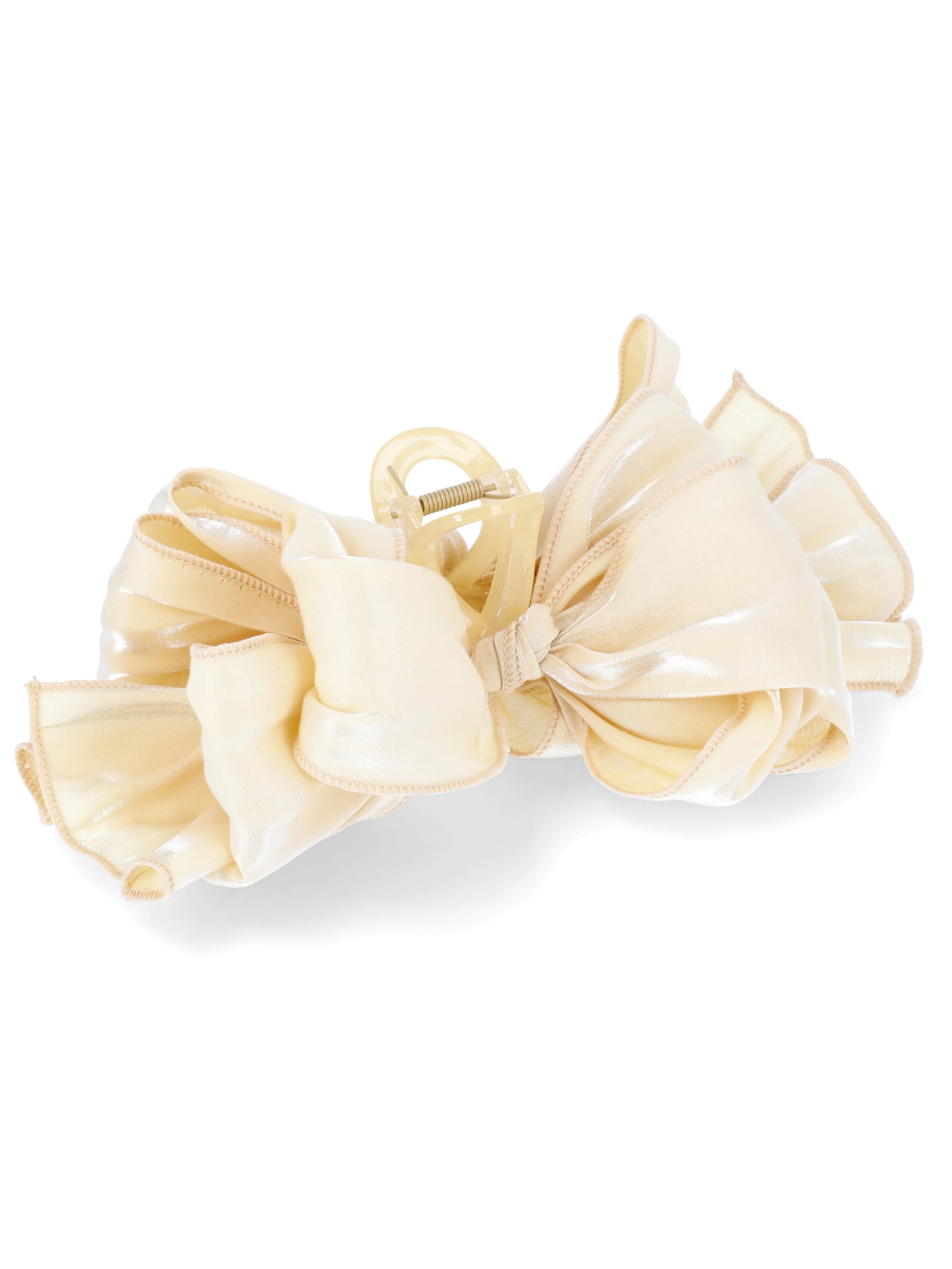 Time and Tru Fabric Bow Claw Clip, Yellow - Walmart.com
