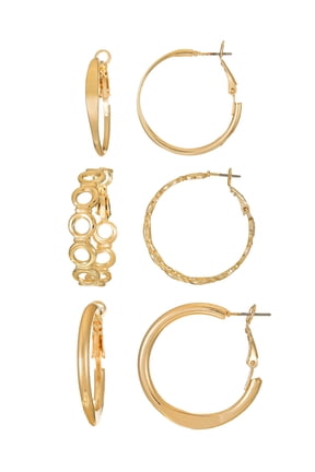 Gold Hoop Earrings Sets