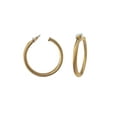 Time and Tru Gold Twisted C-Hoop Earrings - Walmart.com