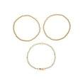 Time and Tru Goldtone and Crystal Beaded Stretch Bracelets Set with ...