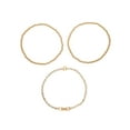Time and Tru Gold Tone and Crystal Beaded Stretch Bracelets Set with ...