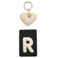 Time and Tru Goldtone and Faux Leather Heart-Shaped Keyring and ...