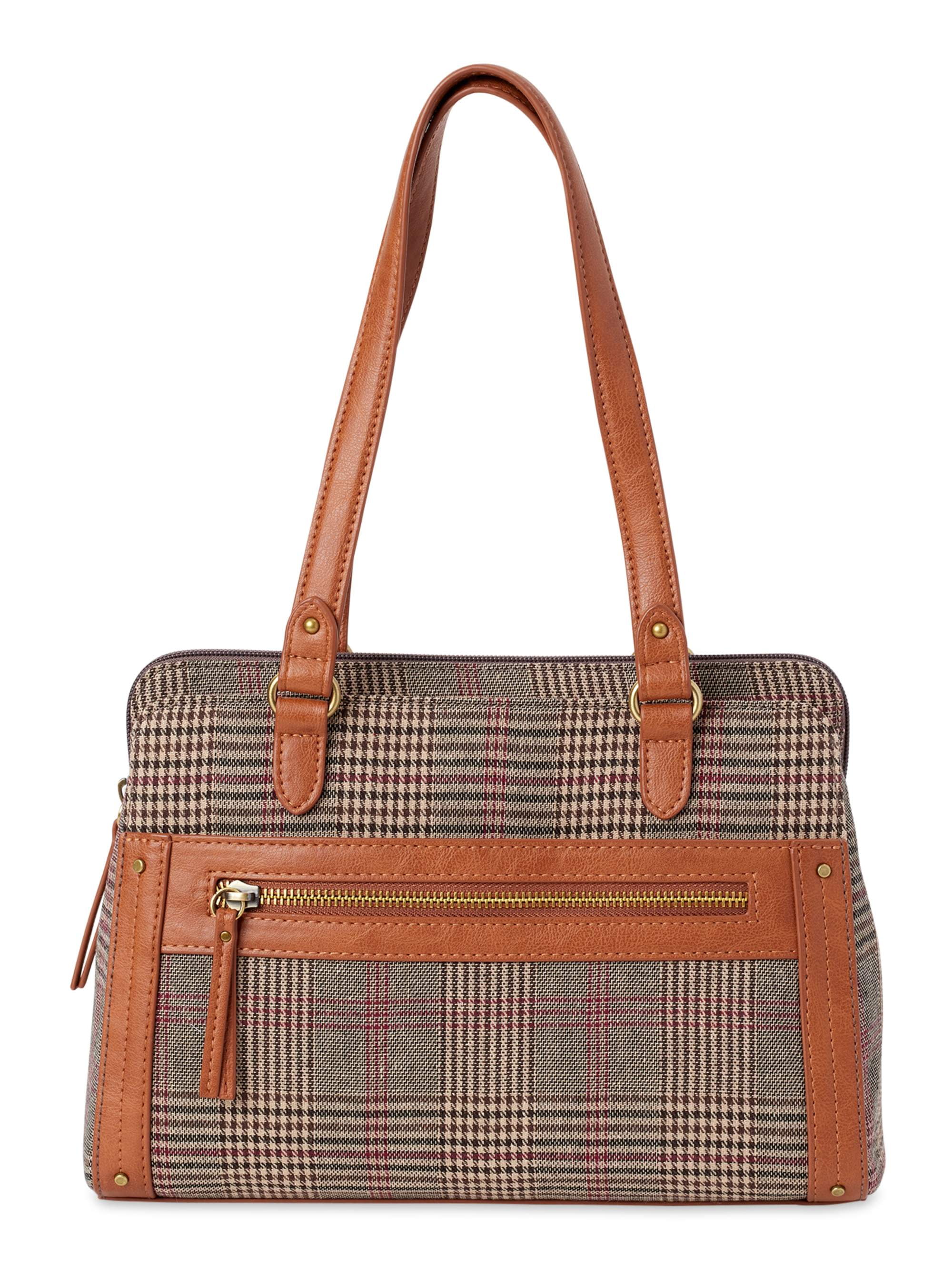 Time and Tru Multi-Compartment Faith Satchel Bag - Walmart.com