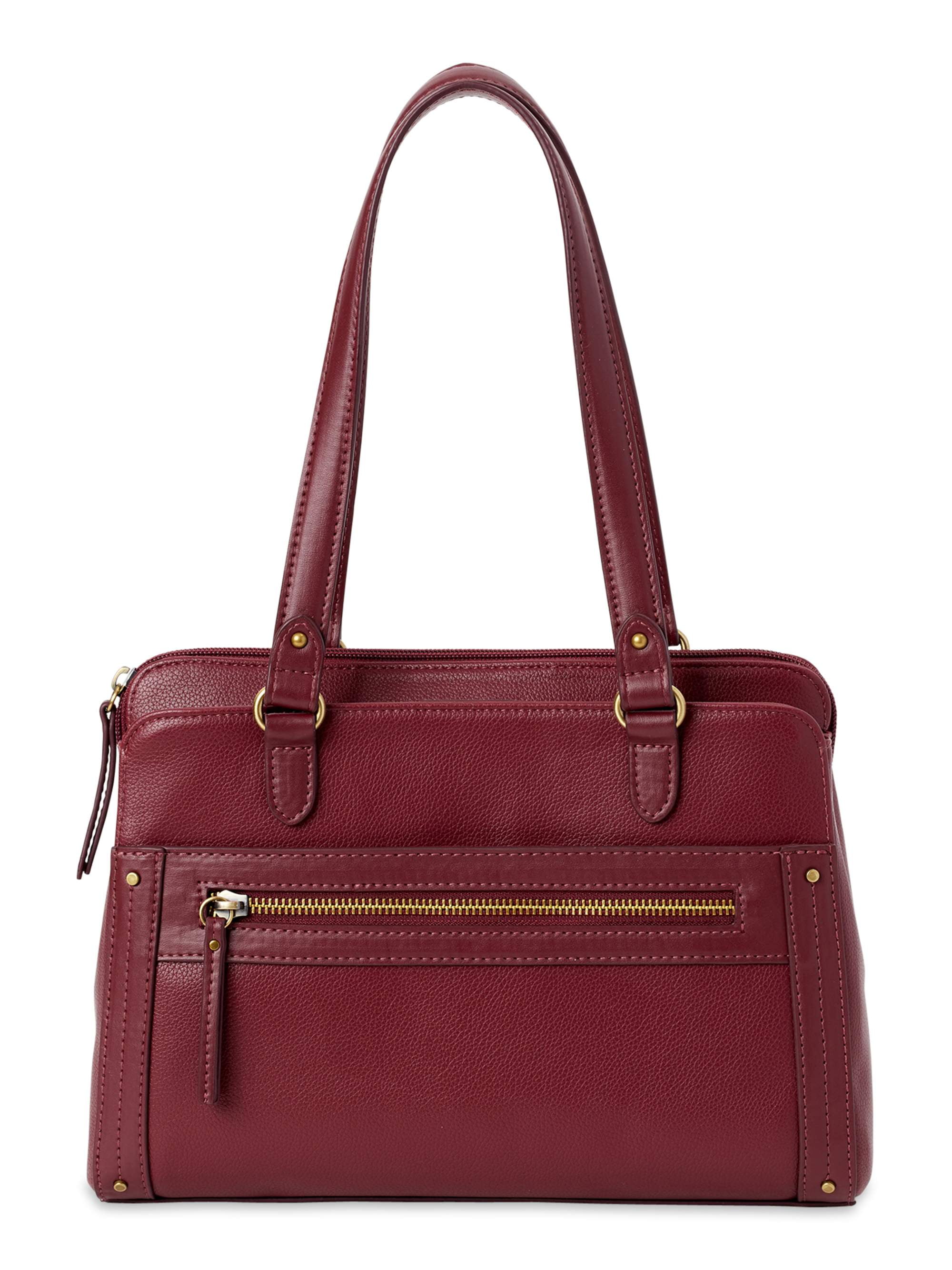 Time and Tru Multi-Compartment Faith Satchel Bag - Walmart.com