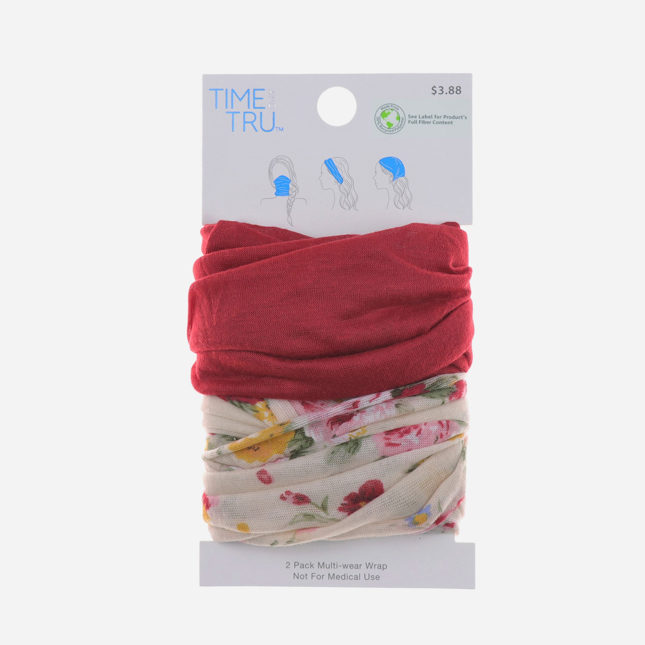 Time and Tru Multiwear Headwrap 2-Pack - Walmart.com