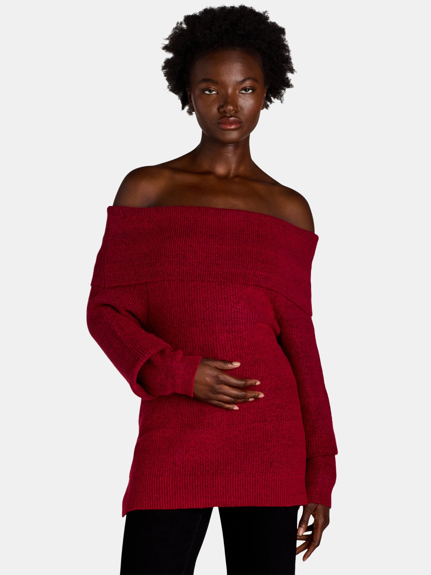 Time And Tru Womens And Womens Plus Off Shoulder Sweater Sizes Xs 4x