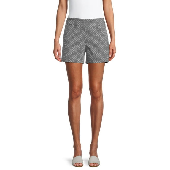 Time and Tru Regular Fit High Rise Flat Front Short (Women's), 1 Count ...