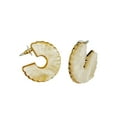 Time and Tru Scalloped C-Hoop Earrings - Walmart.com