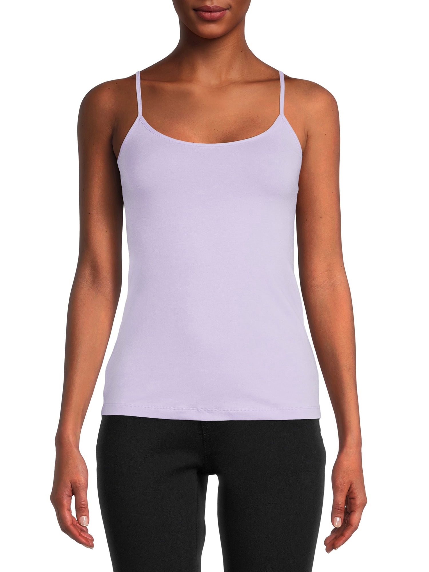 Time and Tru Adjustable Strap Cami Tank Top - Walmart.com