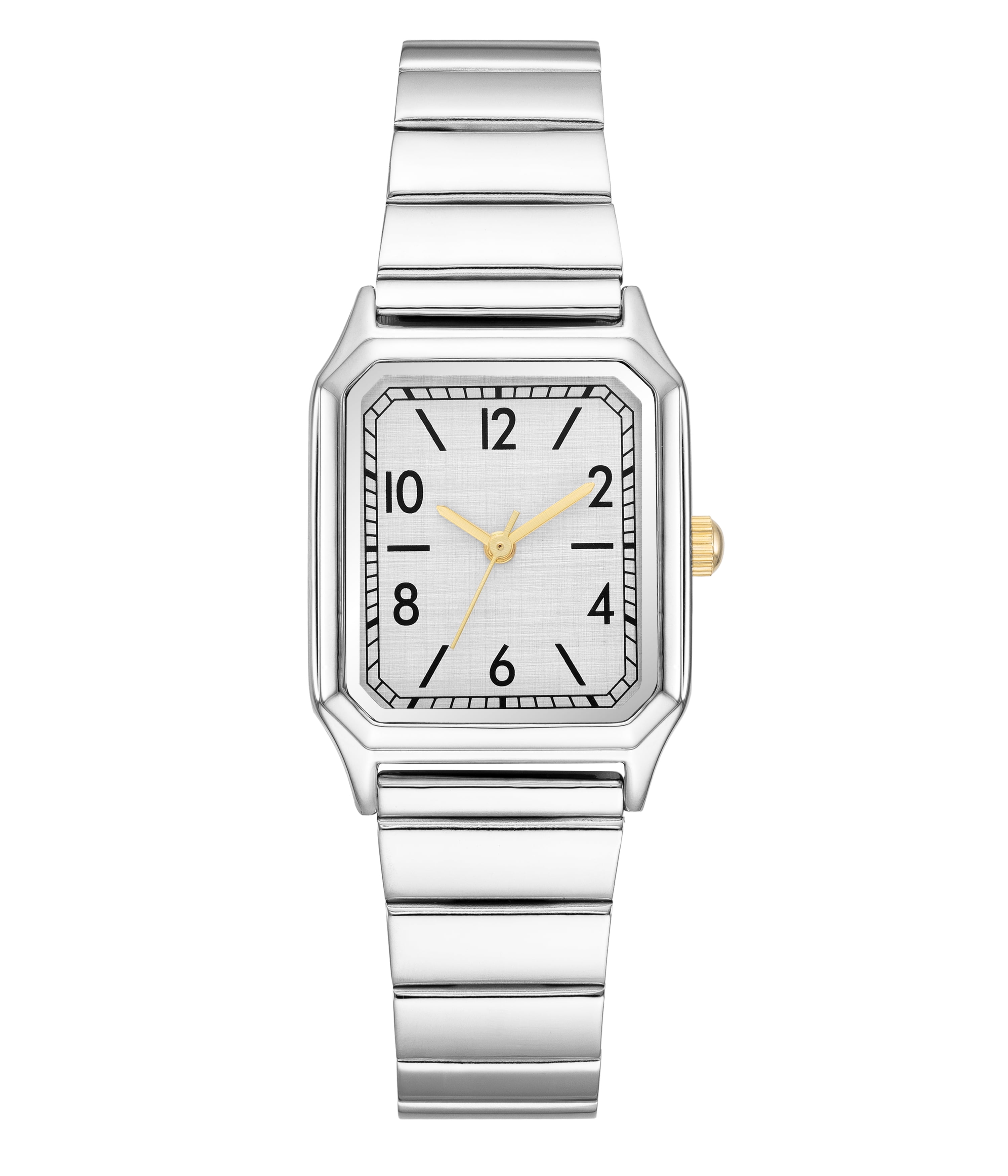 Time and Tru Silver Tone Ladies Watch, Analog Quartz Movement, Womens ...