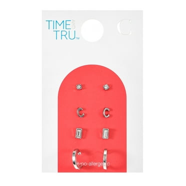 Time and Tru women's Earring Set - 3 Pairs - Hypo-allergenic Jewelry ...