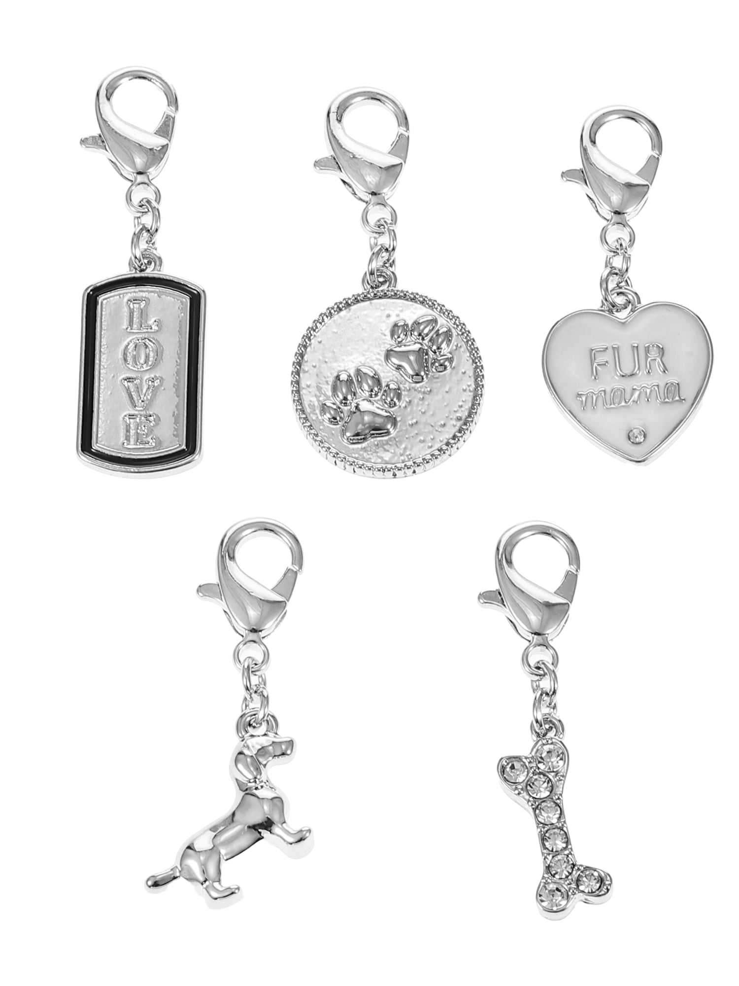 Time and Tru Silvertone Multi Charm Set, Dog Lover, 5 Pieces - Walmart.com